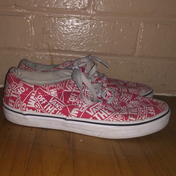 Vans | Shoes | Red And White Vans | Poshmark